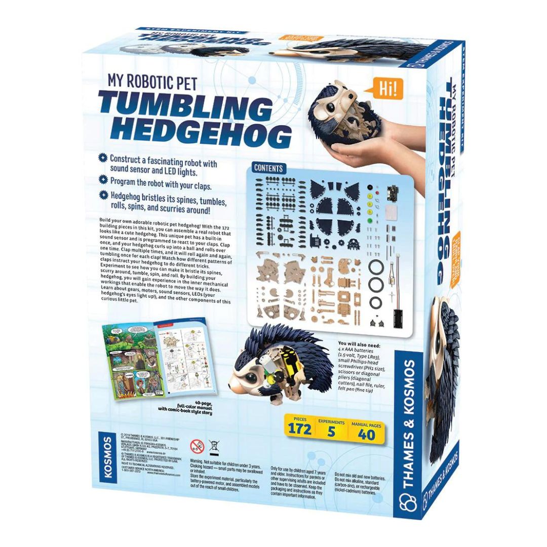 My Robotic Pet - Tumbling Hedgehog | Ages 7+ | 172 Pieces | STEM Kit ...