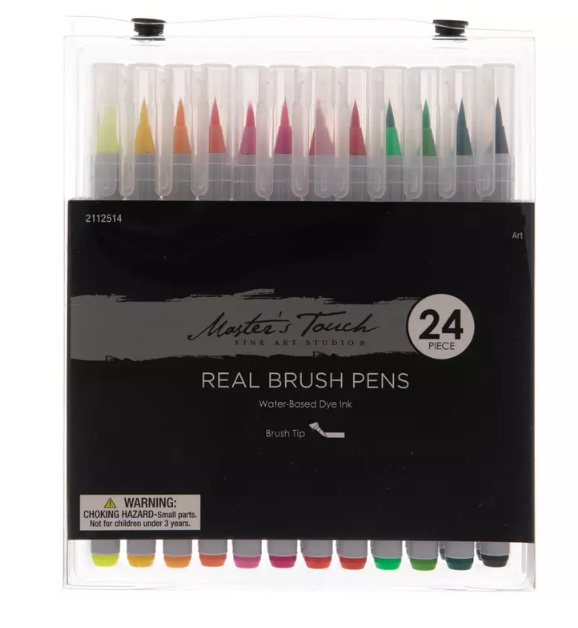 Real Brush Pens Water-Based Dye Ink | 24 Piece Set – Hillwave Networks