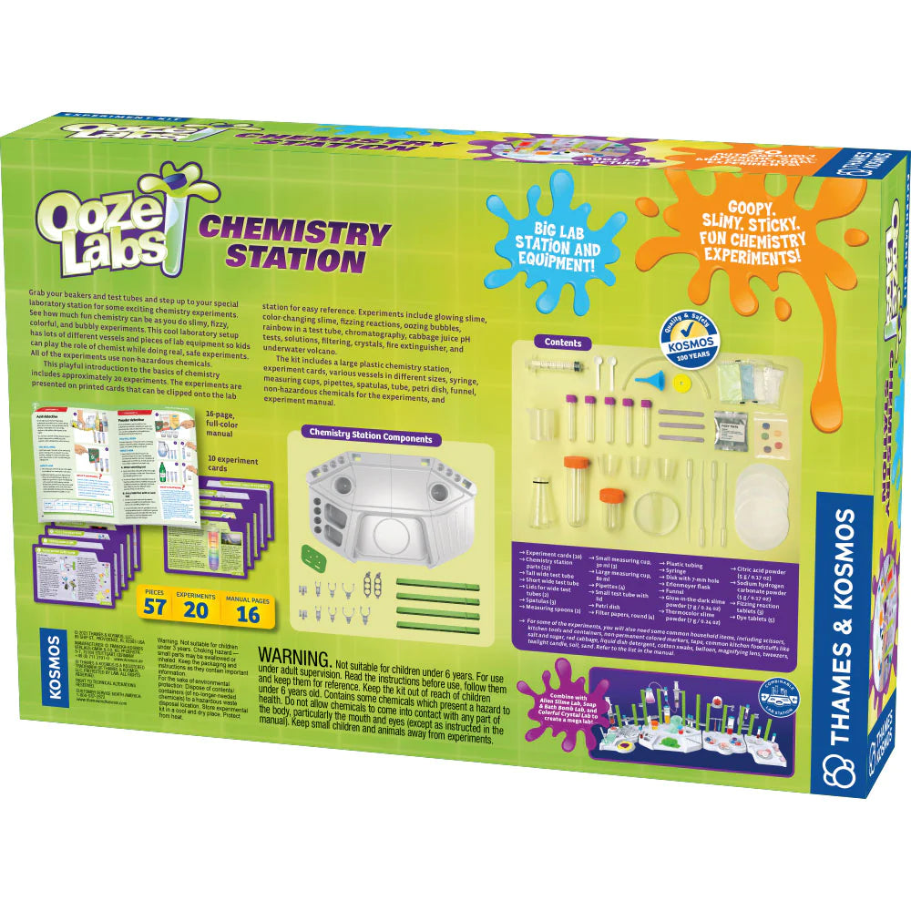 Ooze Labs Chemistry Station | Ages 6+ | 57 Pieces | STEM Kit – Hillwave ...